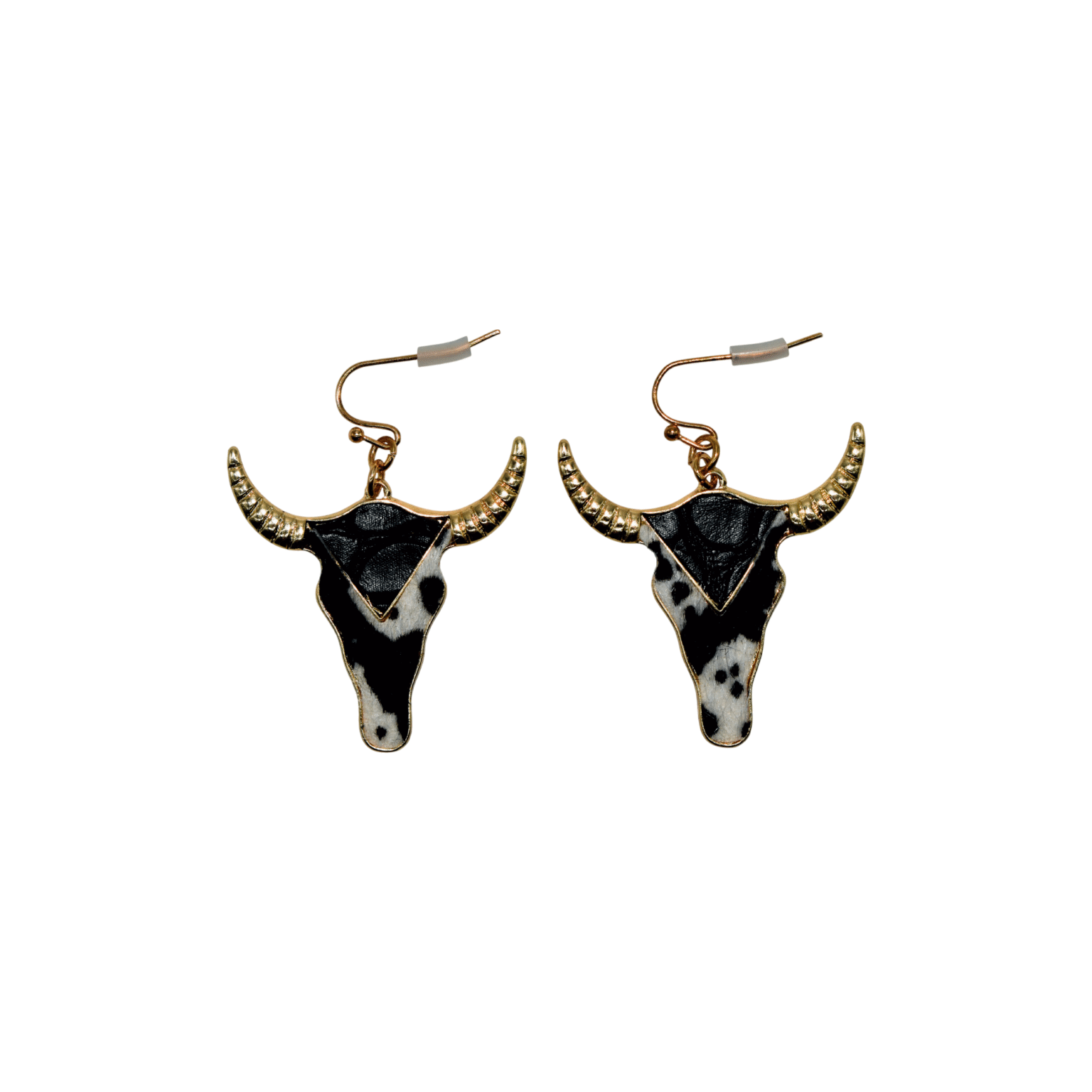 Arete de Vaca Aterciopelado Blanco – Talabartería del bajío